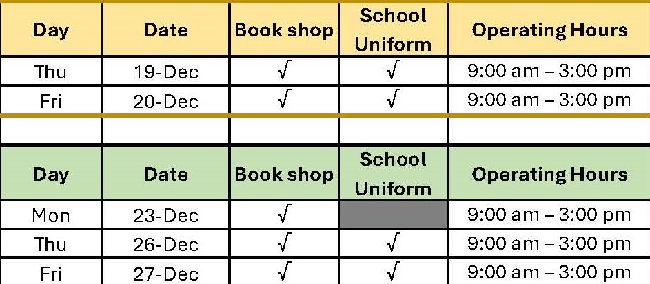 Purchase of Books and Uniforms